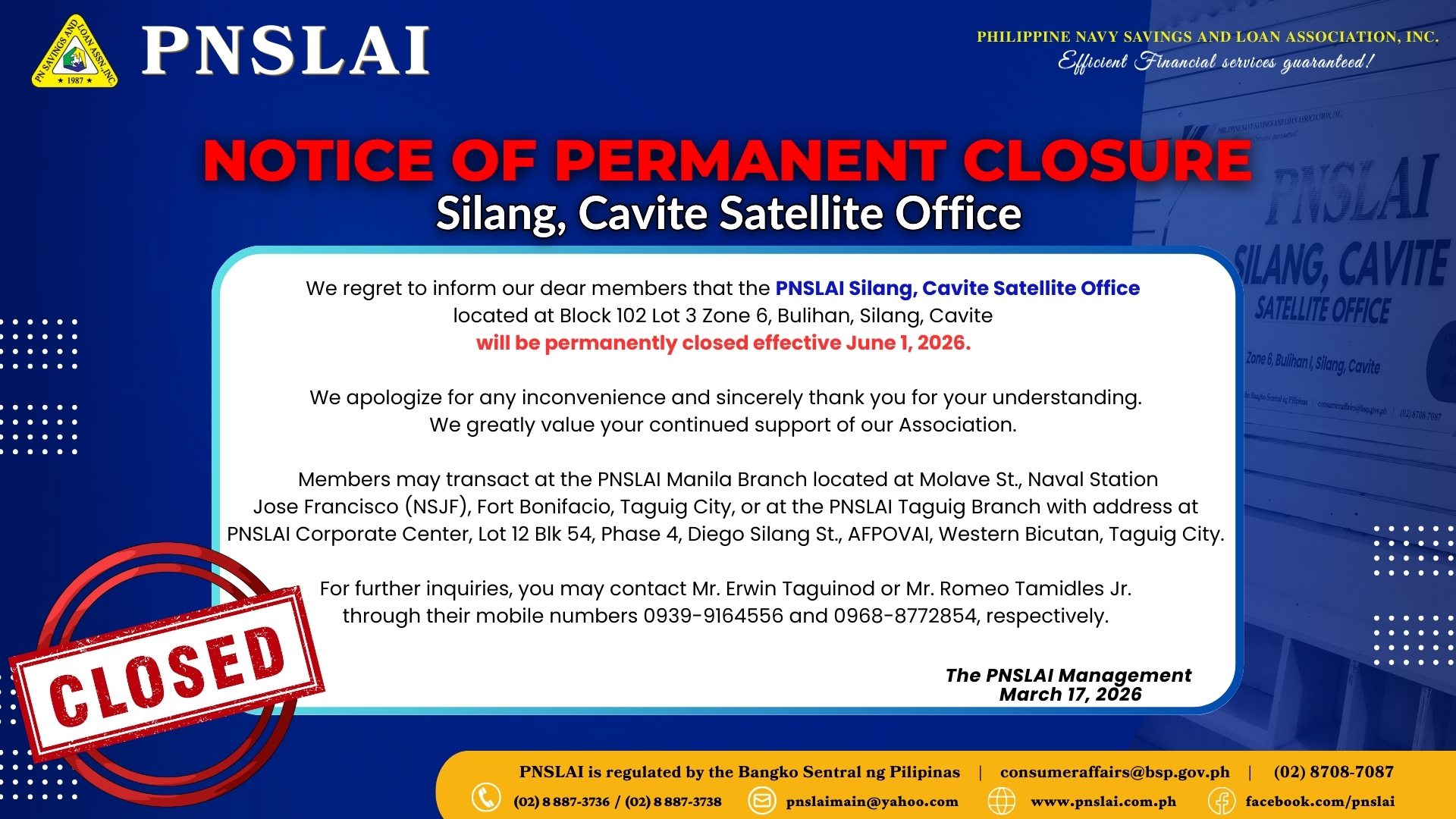 PNSLAI Official Webpage