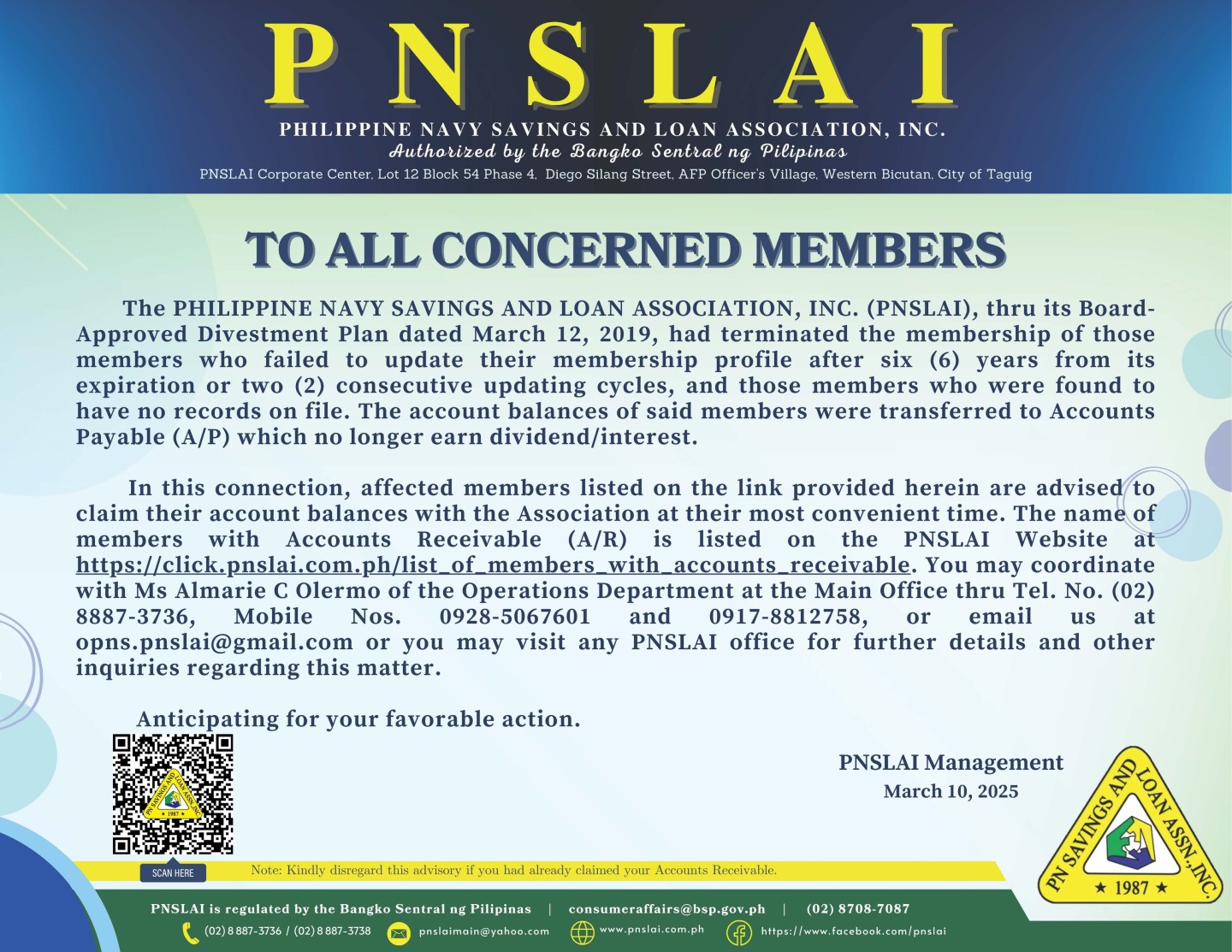PNSLAI Official Webpage